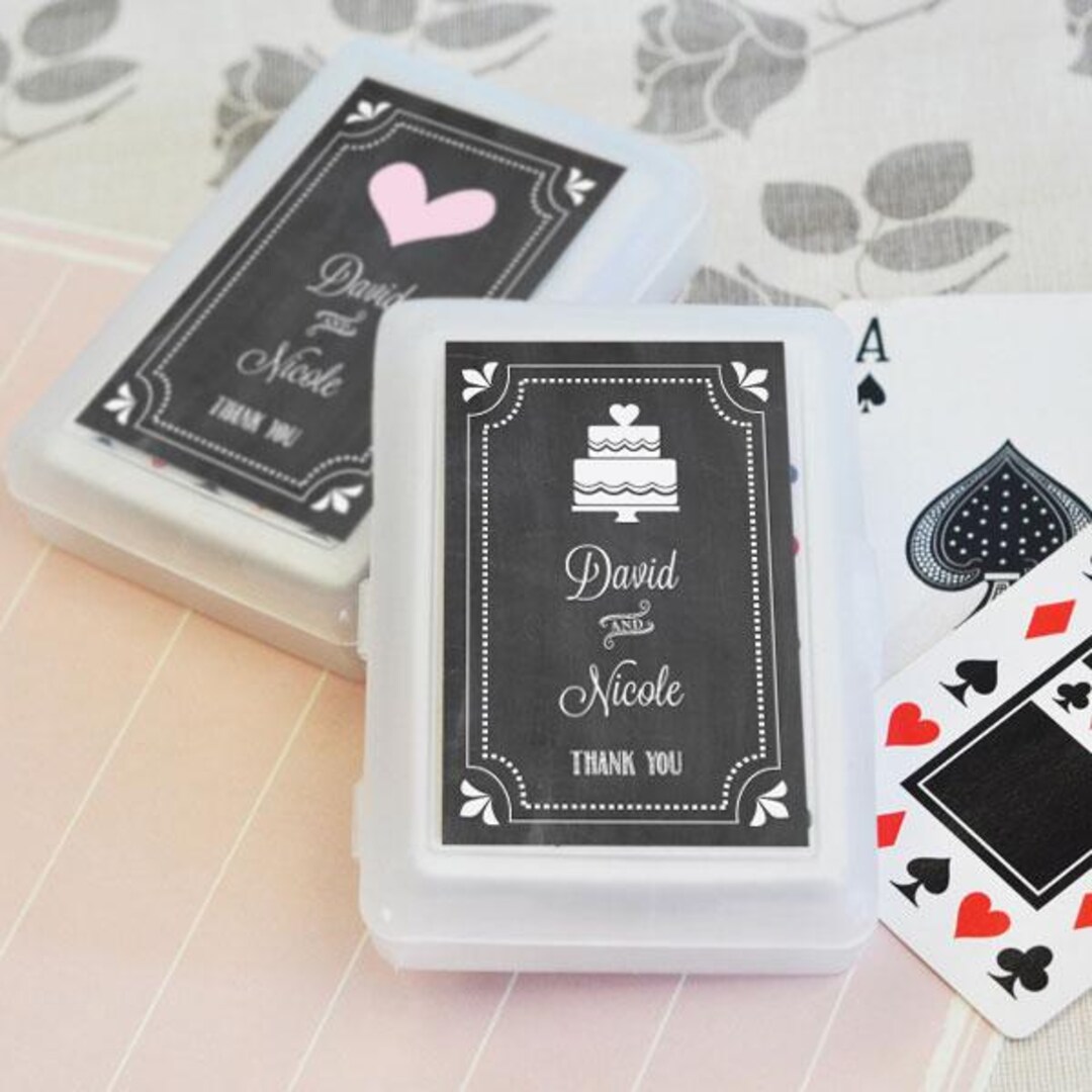 Set of 6 Decks of Playing Cards With Custom Silhouette Designs Stickers ...