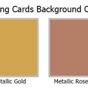 Set of 6 Custom Metallic Playing Cards With Rustic Monogram Design ...