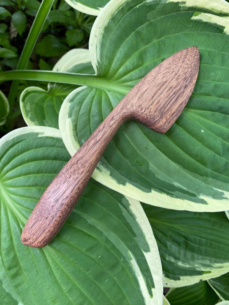 Walnut Wood Spreader | Hand Carved Wooden Utensil | Traditional Wood ...