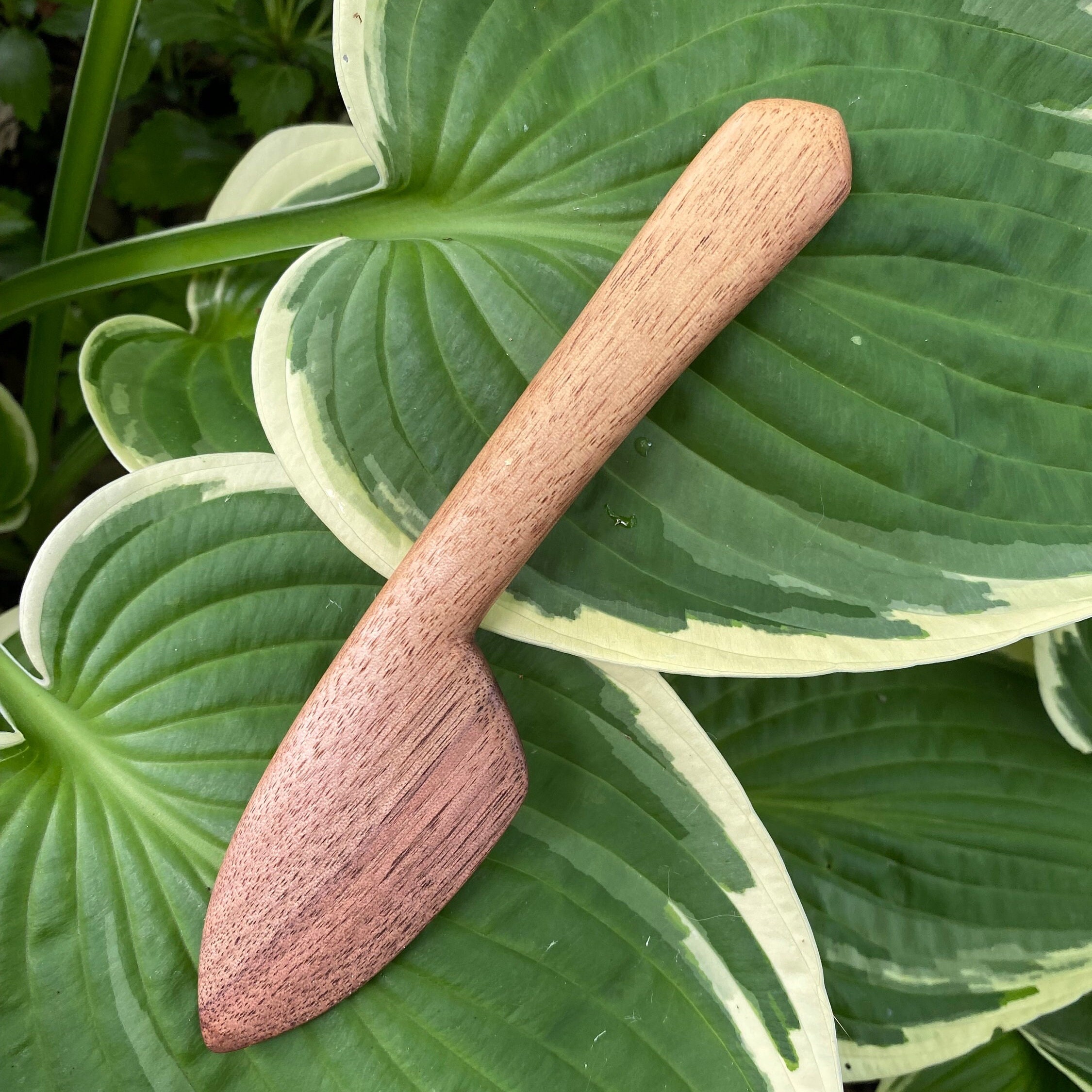 Walnut Wood Spreader | Hand Carved Wooden Utensil | Traditional Wood ...