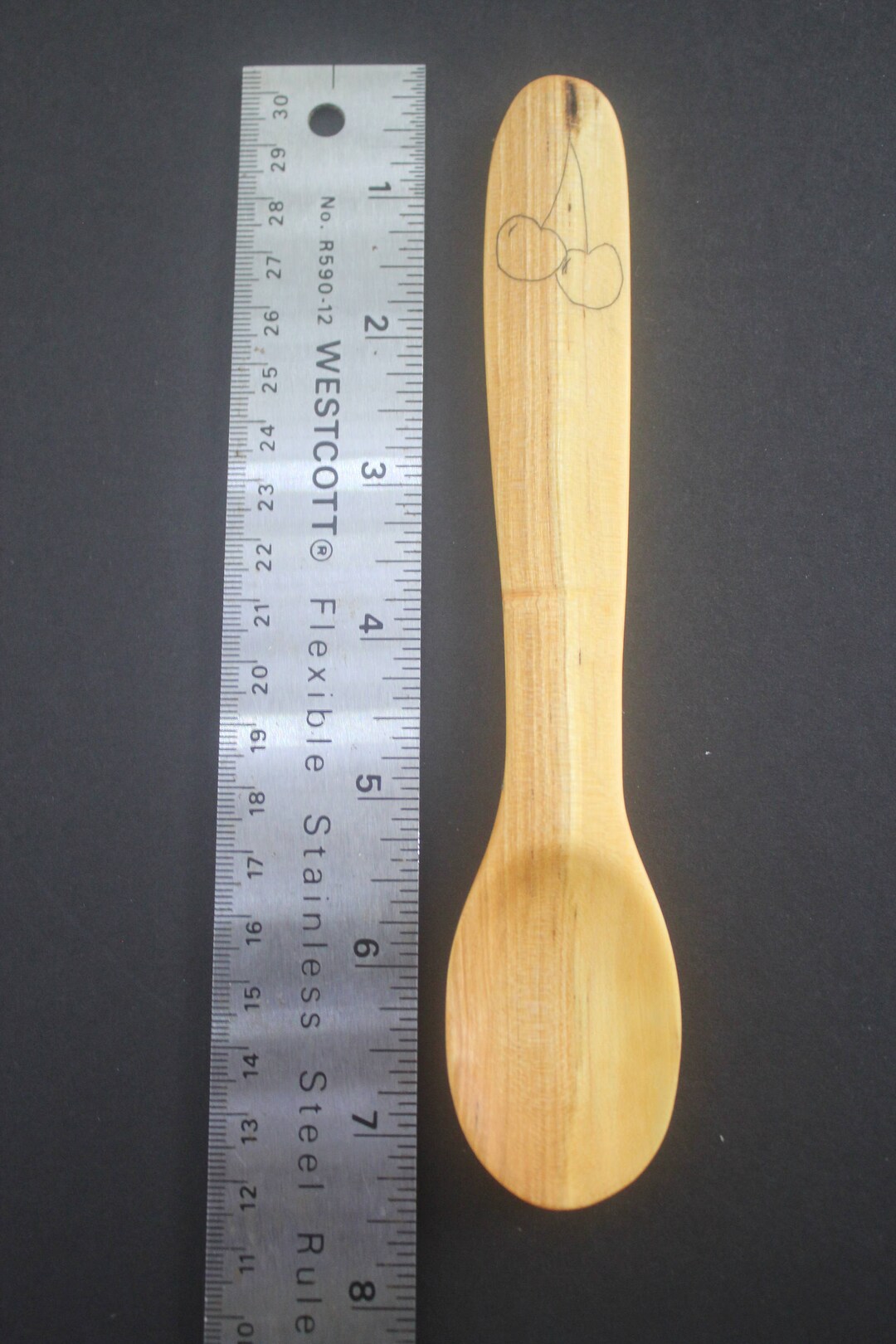 CLEARANCE Cherry Cherry Eating Spoon | Hand Carved Wooden Utensil ...