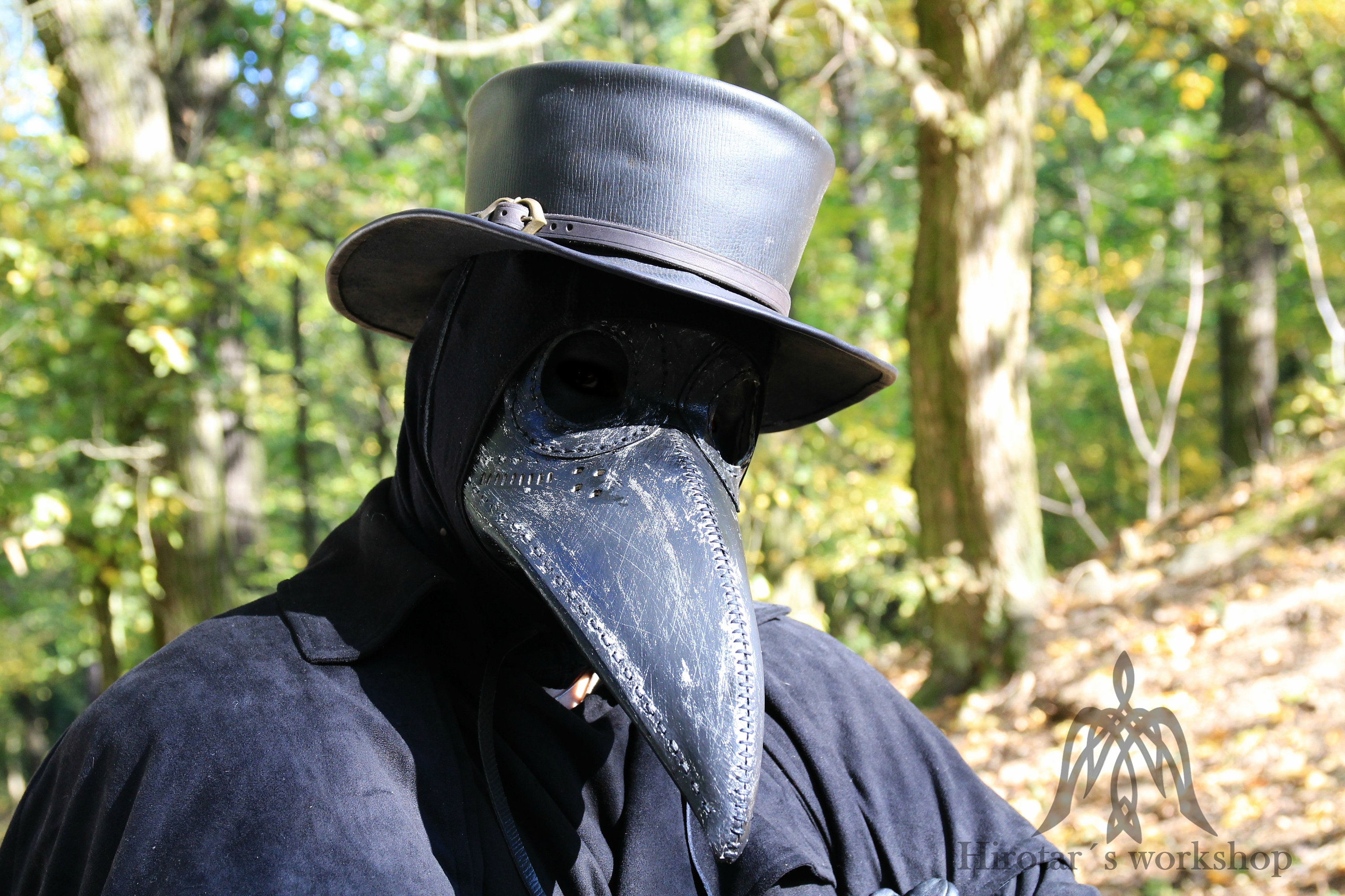 Leather plague doctor hat | Etsy