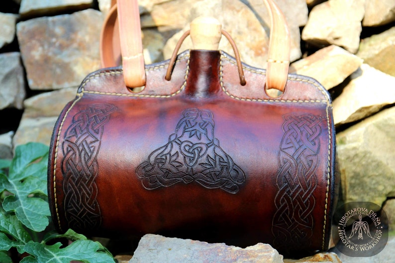 Leather Costrel 32l - Etsy