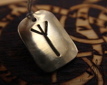 Elhaz Rune Pendant - Etsy