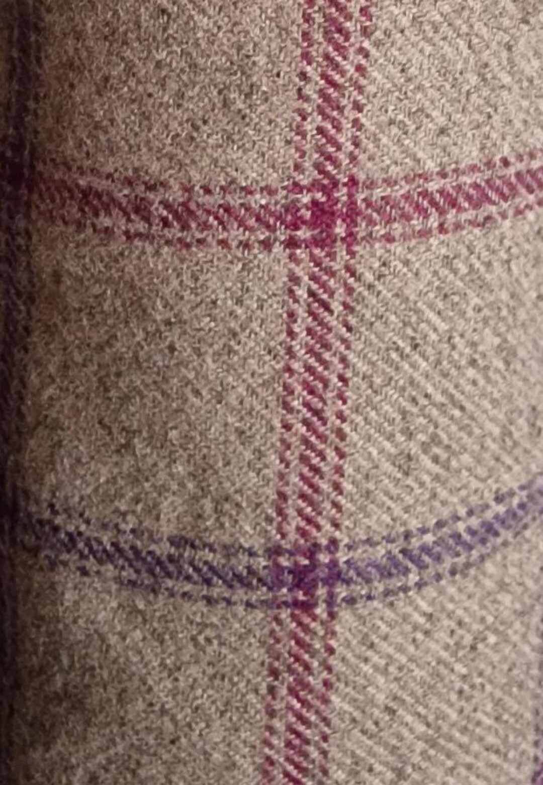 Lewis Heather Luxury Weight Wool Effect English Check Fabric 140 Cms ...