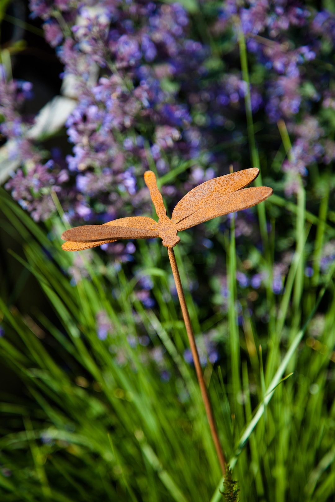 Rusty Metal Garden Dragonfly Stake 80 Cm. - Etsy
