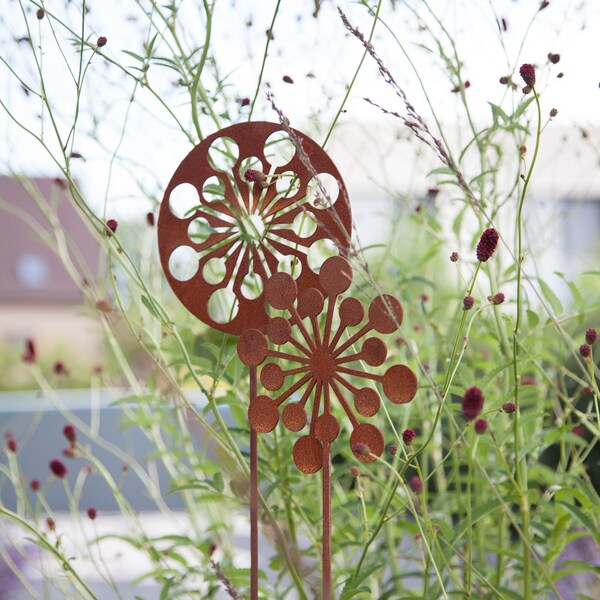 Rusty Garden Stakes - Etsy