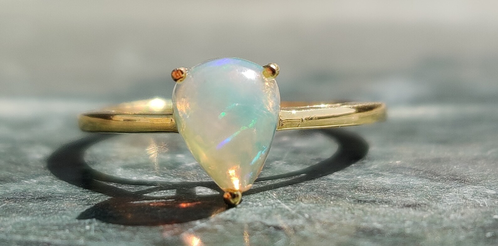 Opal Silver Ringjewelry for Women925 Sterling Silvercrystal - Etsy