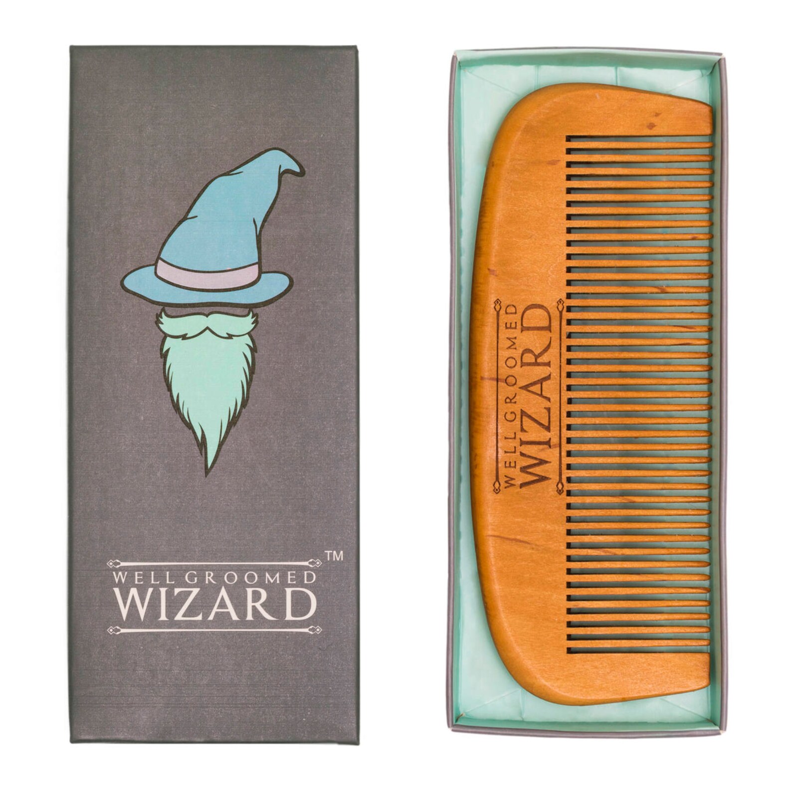 Beard Comb Wooden Anti Static Classic Beard and Hair Comb by - Etsy