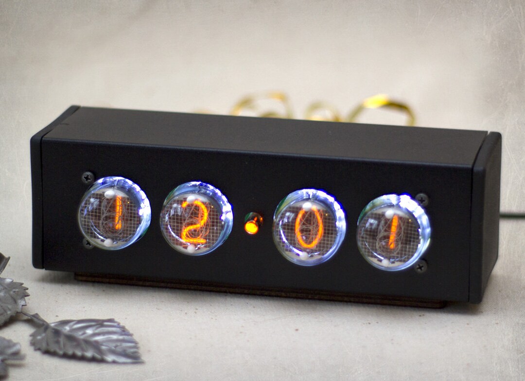 IN-4 Nixie Clock. Nixie Clock With Adapter and Aluminium - Etsy