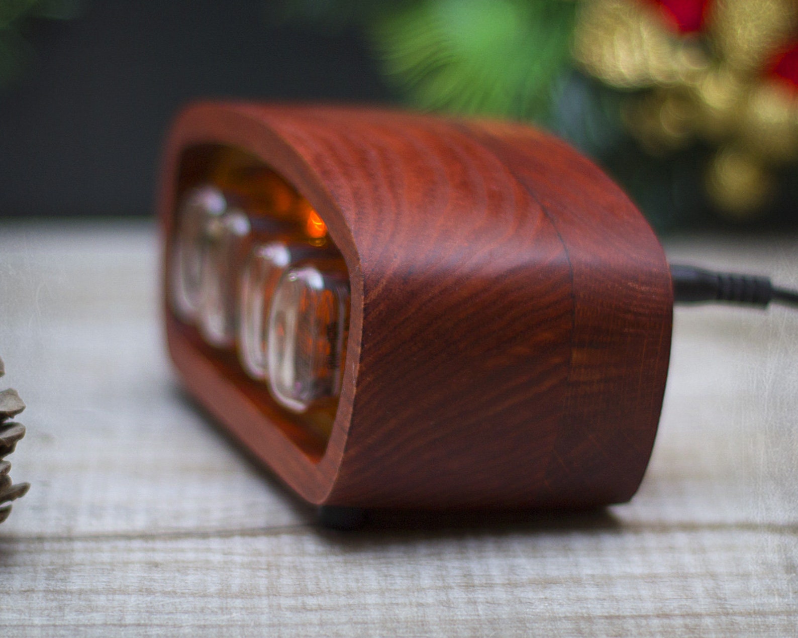 Nixie Tube Clock IN12. Mid Century Style. Old Radio Style 4 - Etsy