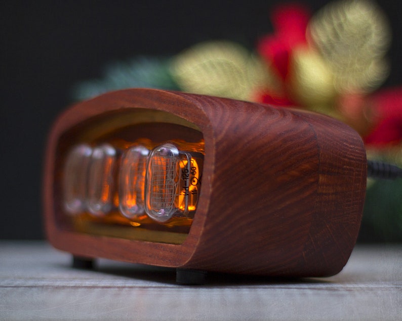 Nixie Tube Clock IN12. Mid Century Style. Old Radio Style 4 - Etsy