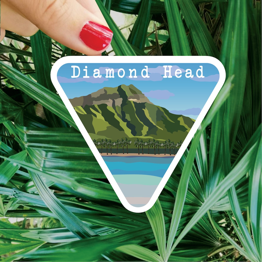 Diamond Head Sticker - Etsy