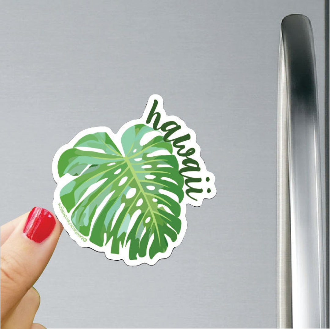 Hawaii Monstera Magnet - Etsy