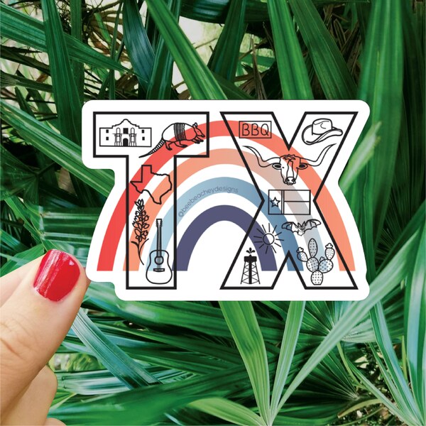 Texas Sticker - Etsy