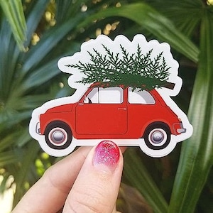 Christmas Car Sticker - Etsy
