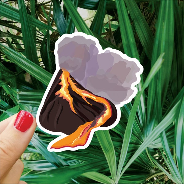 Volcano Sticker - Etsy