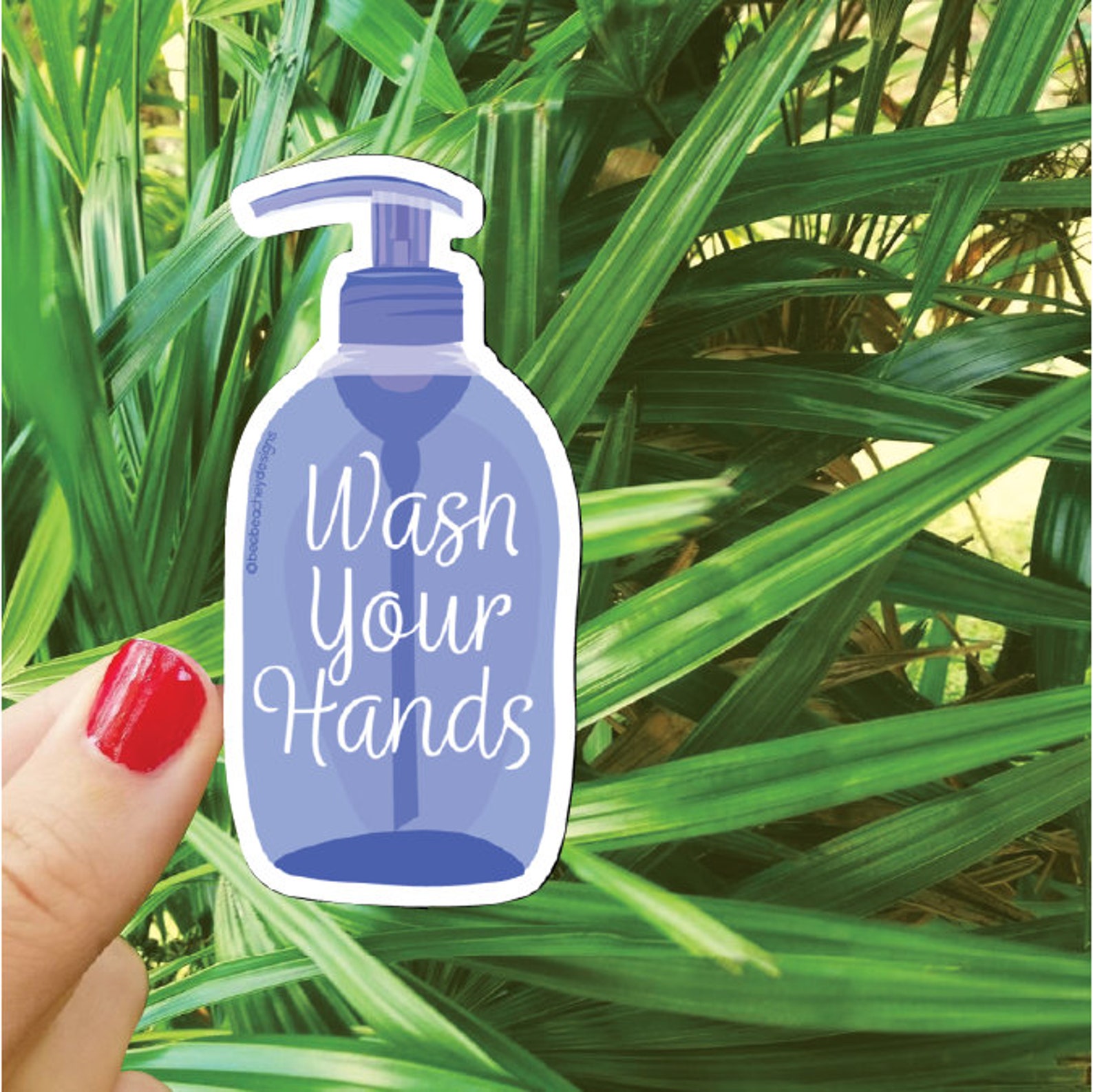 Wash Your Hands Sticker - Etsy