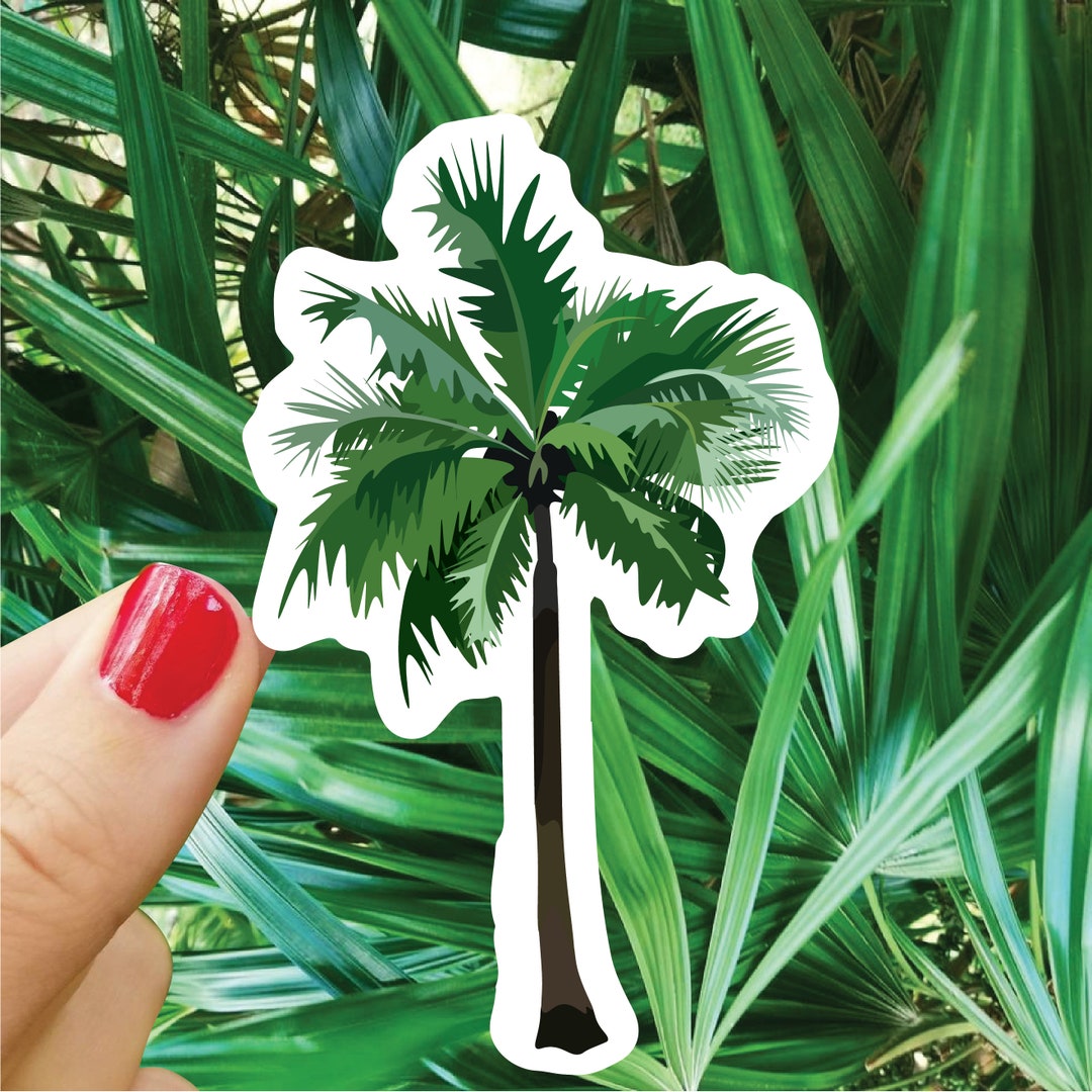 Palm Tree Sticker - Etsy