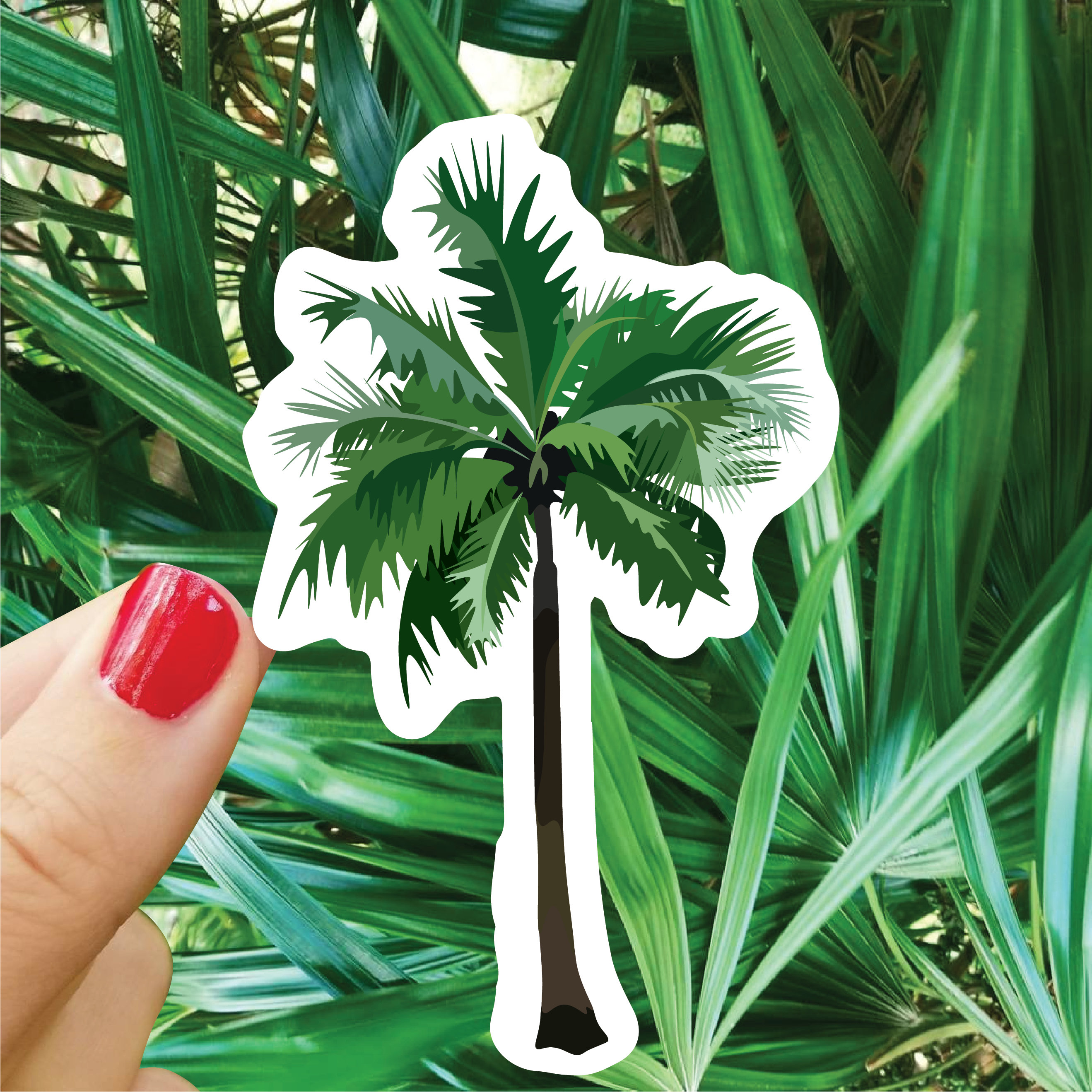 Palm Tree Sticker - Etsy