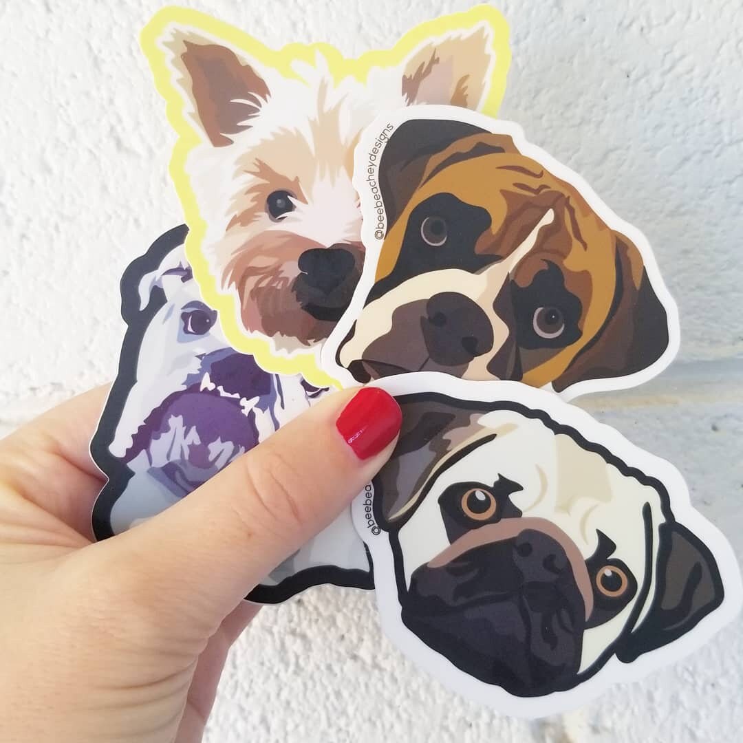 Cute Yorkie Decal Waterproof Dog Sticker | Etsy