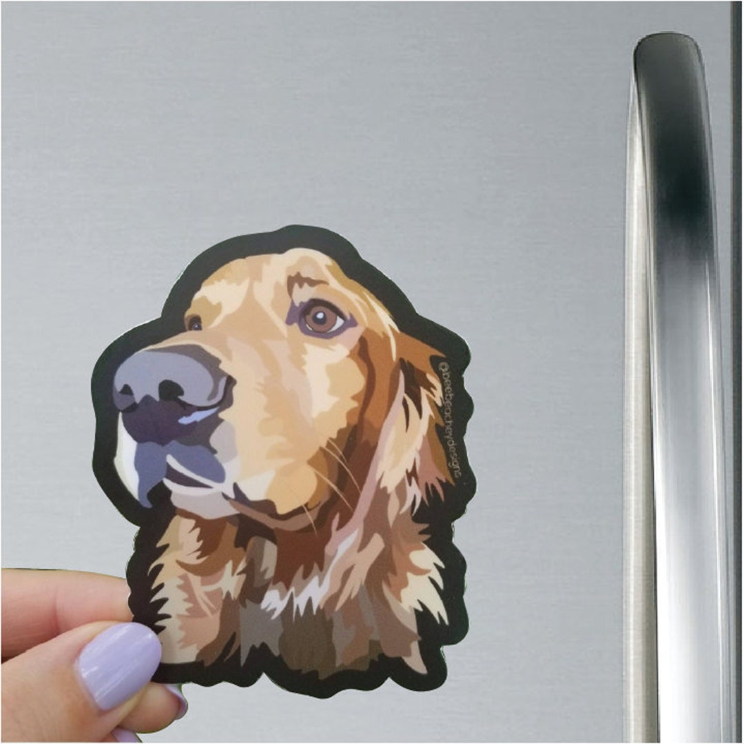 Golden Retriever Magnet - Etsy