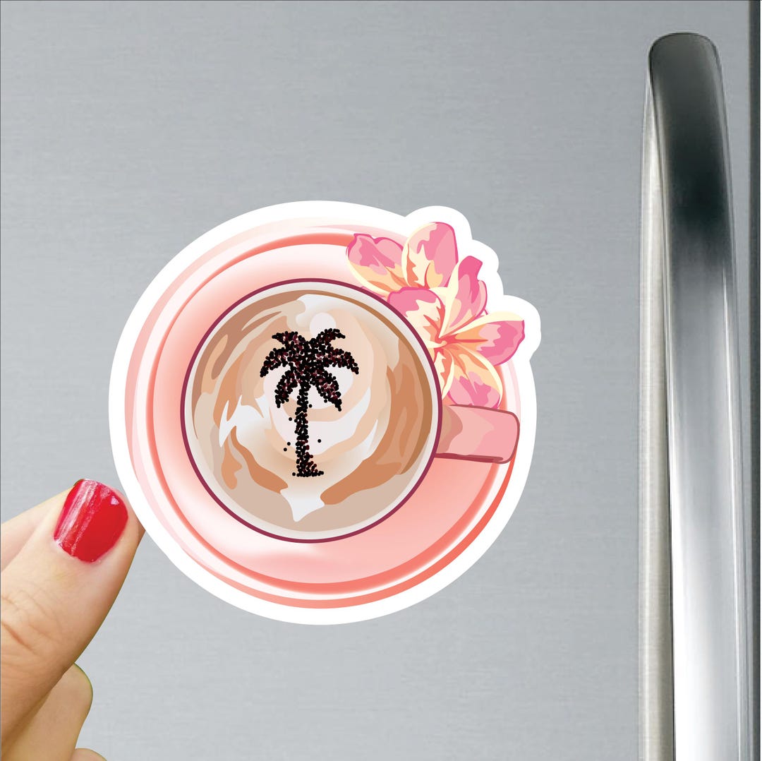 Palm Tree Coffee Magnet - Etsy