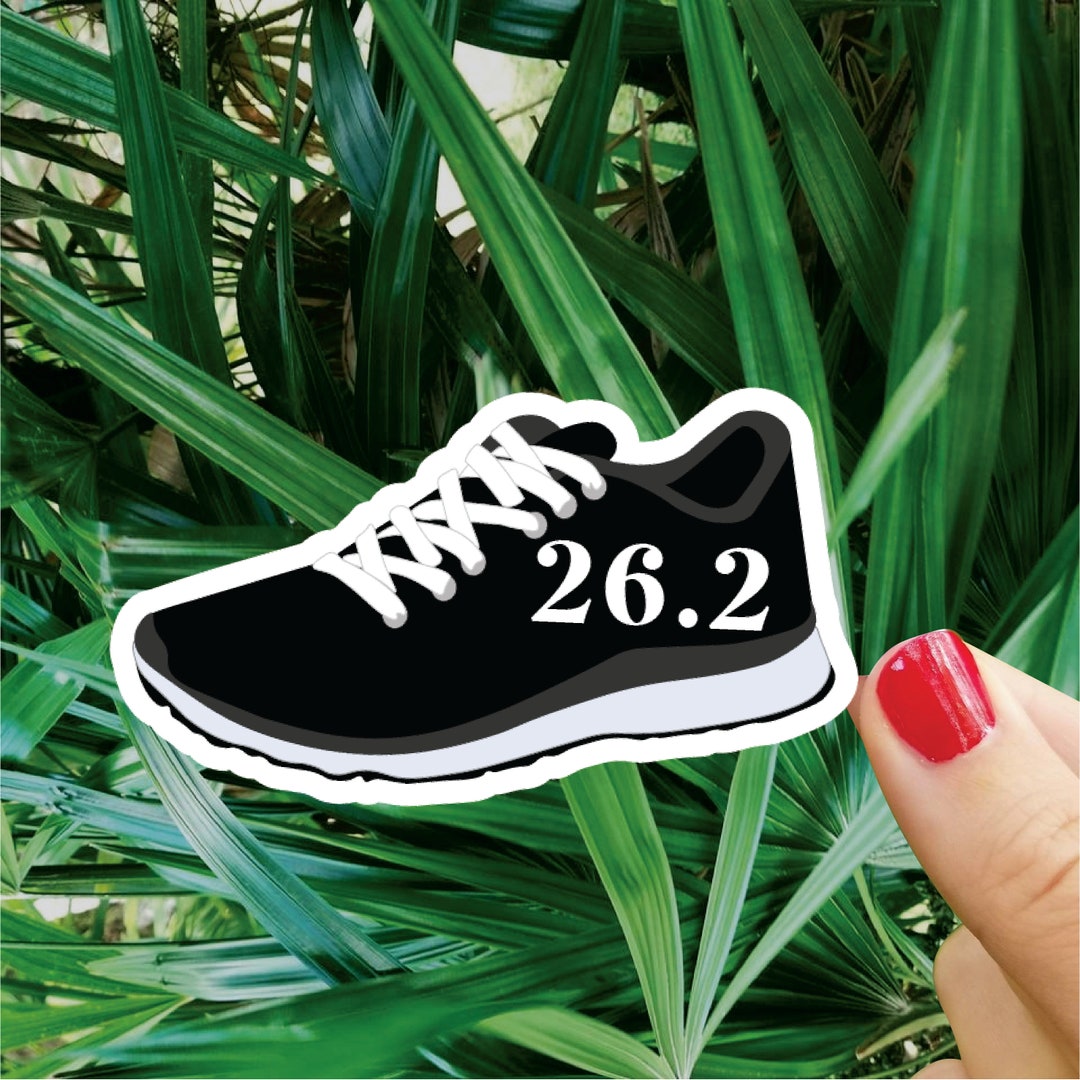 26.2, 13.1, 10K Running Shoe Sticker - Etsy