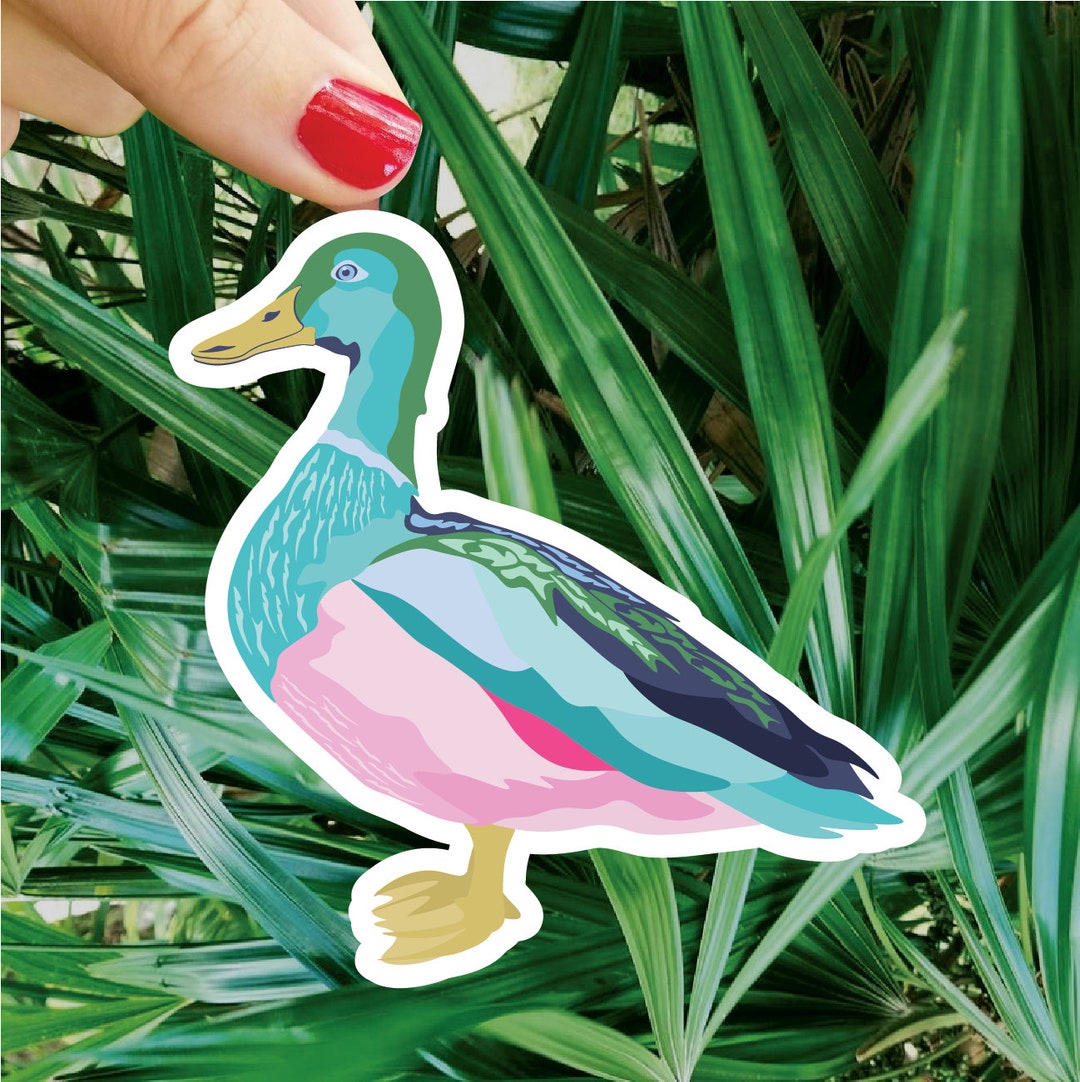 Colorful Duck Sticker: Durable Vinyl, UV Protected (3") - Etsy