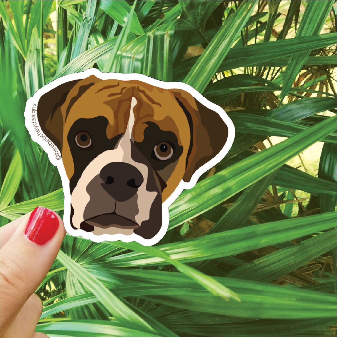 Boxer Dog Sticker - Etsy