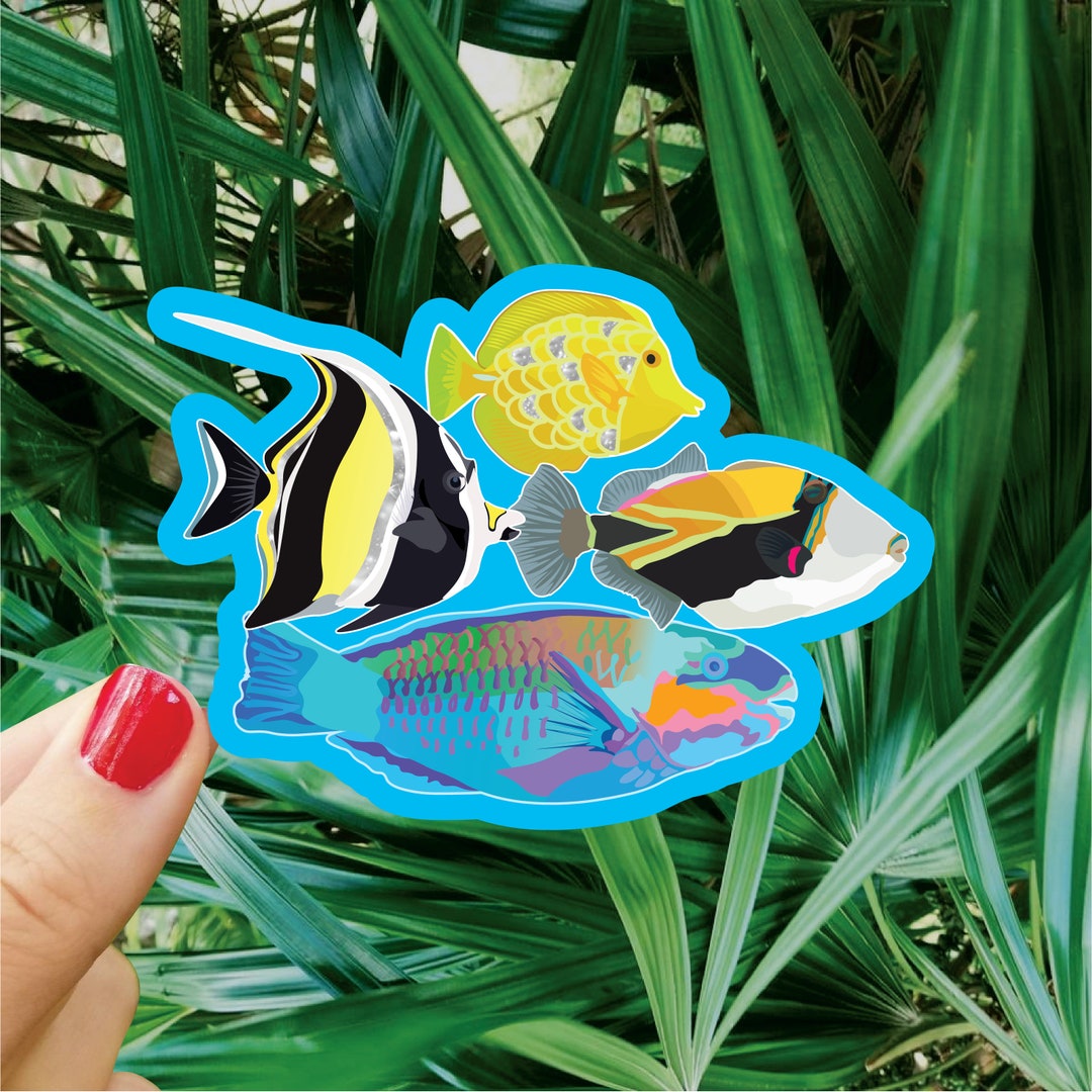 Reef Fish Sticker - Etsy