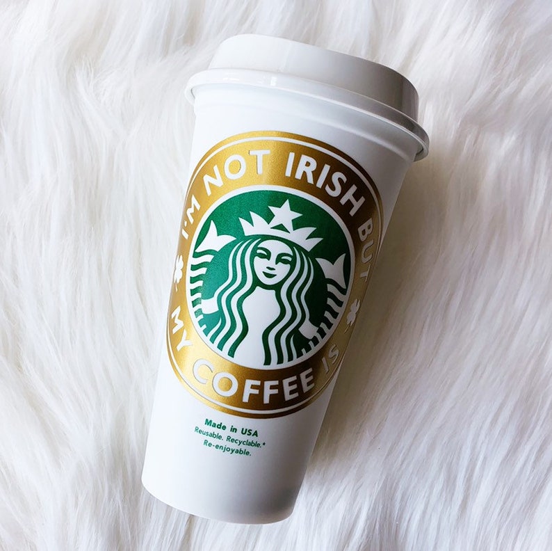 St Patrick's Day Starbucks Reusable Cup St. Paddy's | Etsy