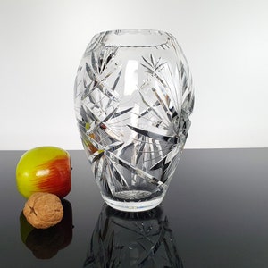 Large and Heavy Vase / Flower Vase Made of Crystal Glass Made in Poland ...