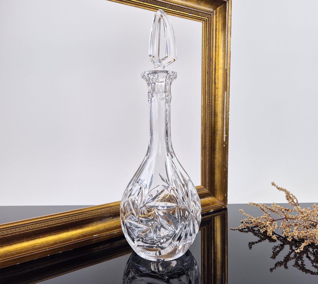 Vintage Crystal Glass Carafe / Decanter / Bottle by Nachtmann Whiskey ...