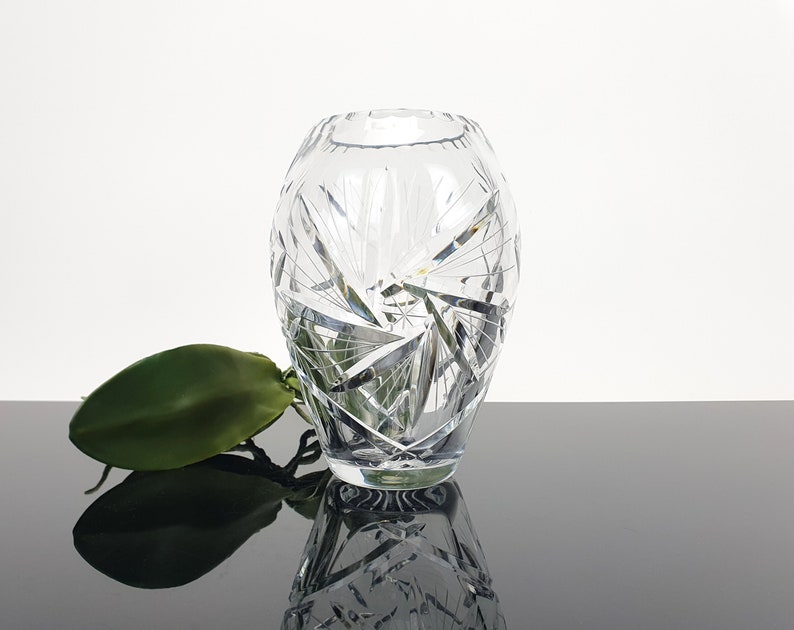 Large and Heavy Vase / Flower Vase Made of Crystal Glass Made in Poland ...