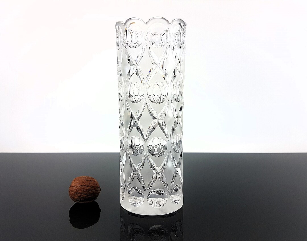 Vintage Flower Vase Made of Crystal Glass Made in Germany Art Deco ...