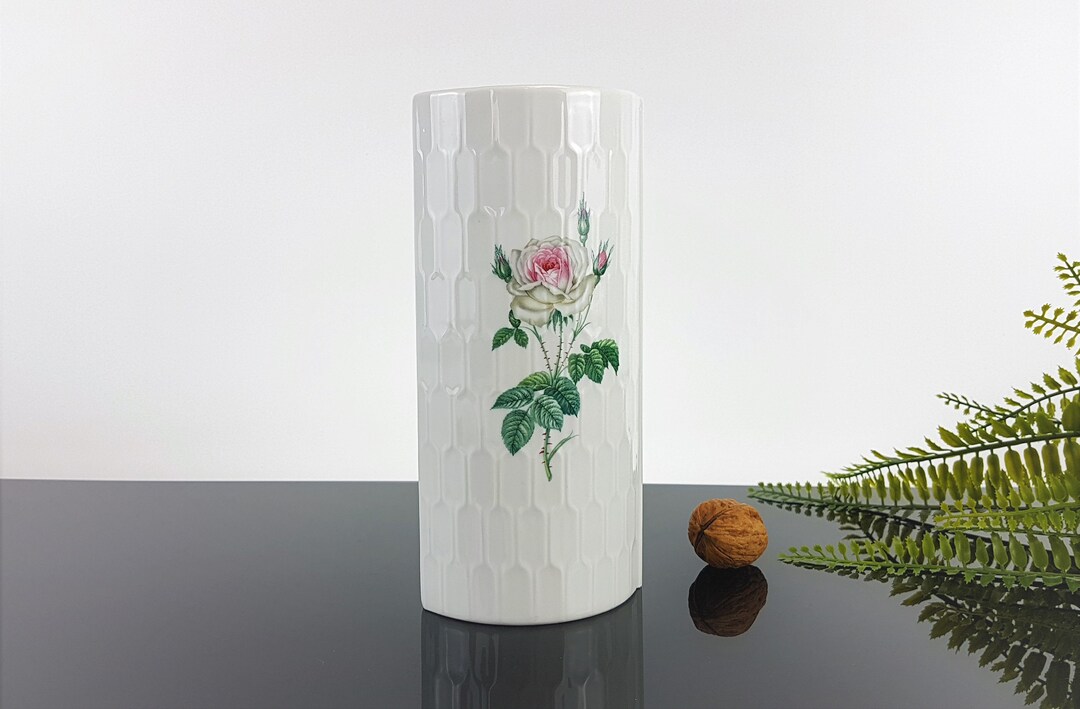 Vintage Porcelain Vase / Flower Vase by Kaiser Alka Kunst Bavaria Rosen ...