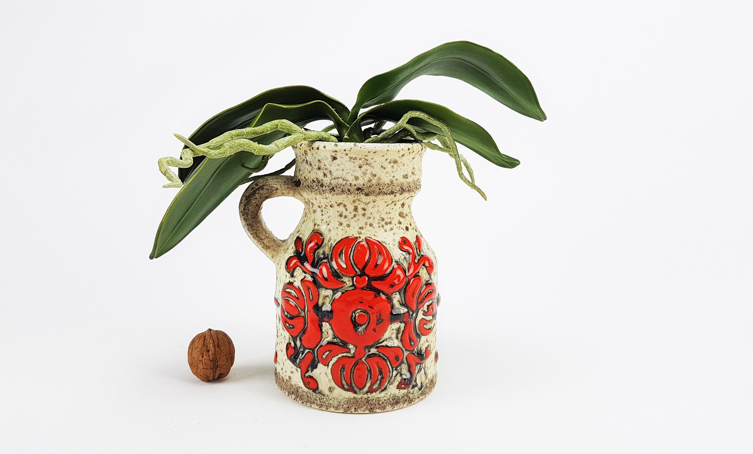 Studio Pottery Vase Jug Boho Mid Century Vase Home Decor Ibkas - Etsy