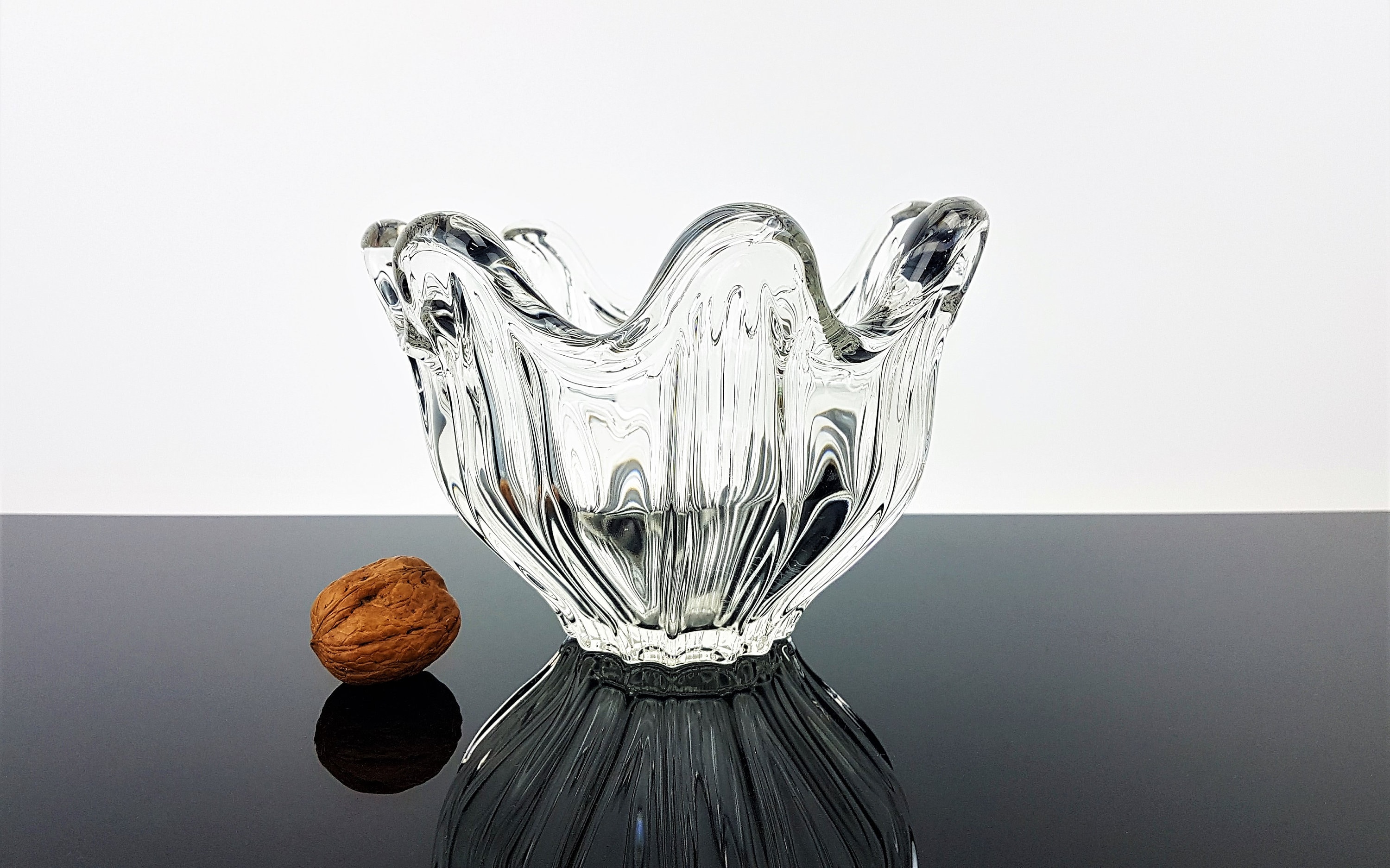 Vintage Crystal Bowl Noble Fruit Bowl Confectionery Bowl Decoration ...