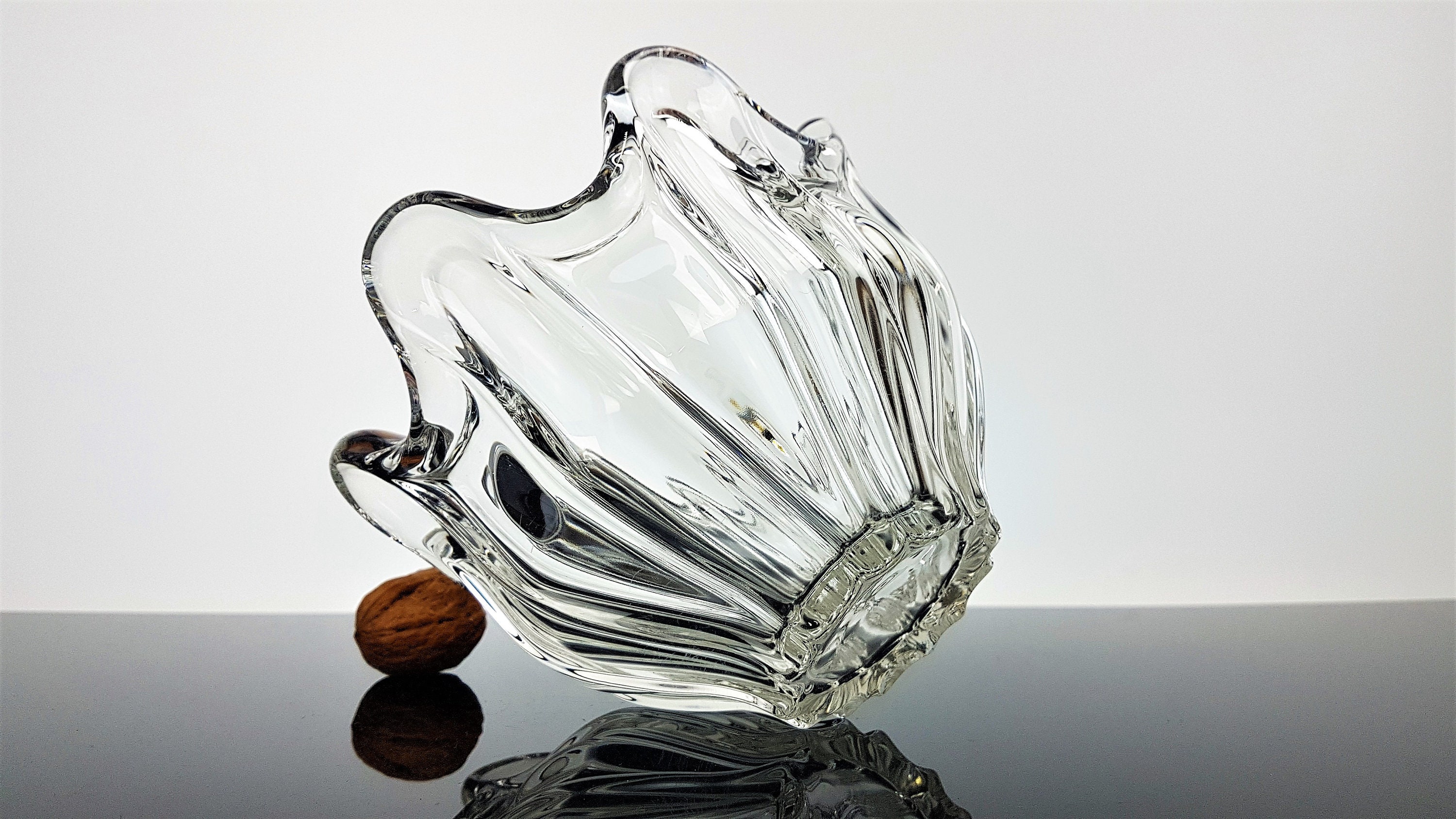 Vintage Crystal Bowl Noble Fruit Bowl Confectionery Bowl Decoration ...