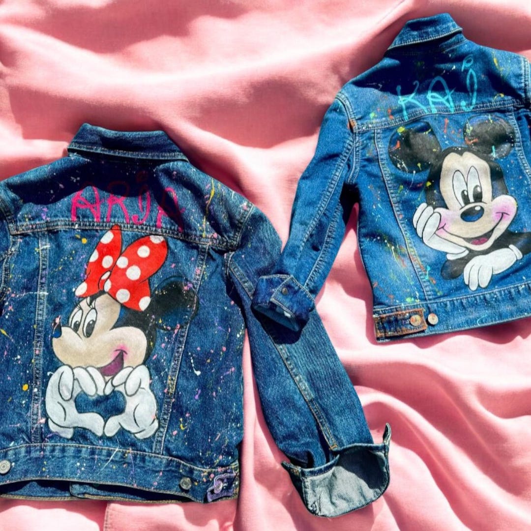 Custom Kids Denim Jacket Customised With Name Colourful Jackets Child ...