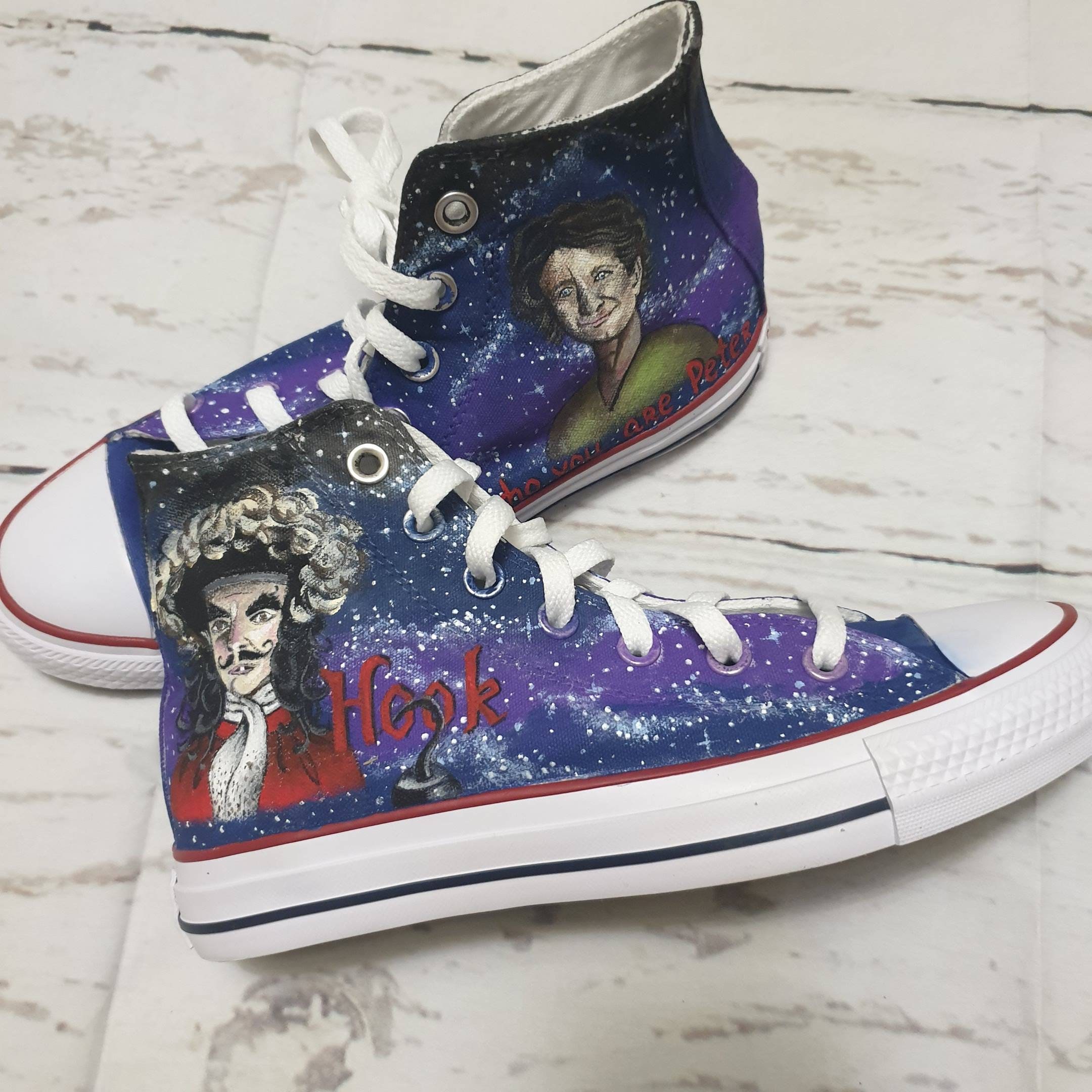 Custom Painted Trainers Converse Movie Characters Cartoons - Etsy UK