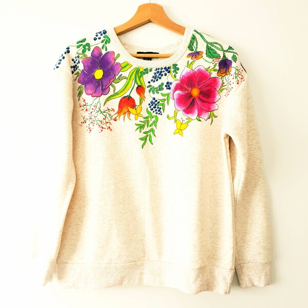 Painted Sweatshirt - Etsy