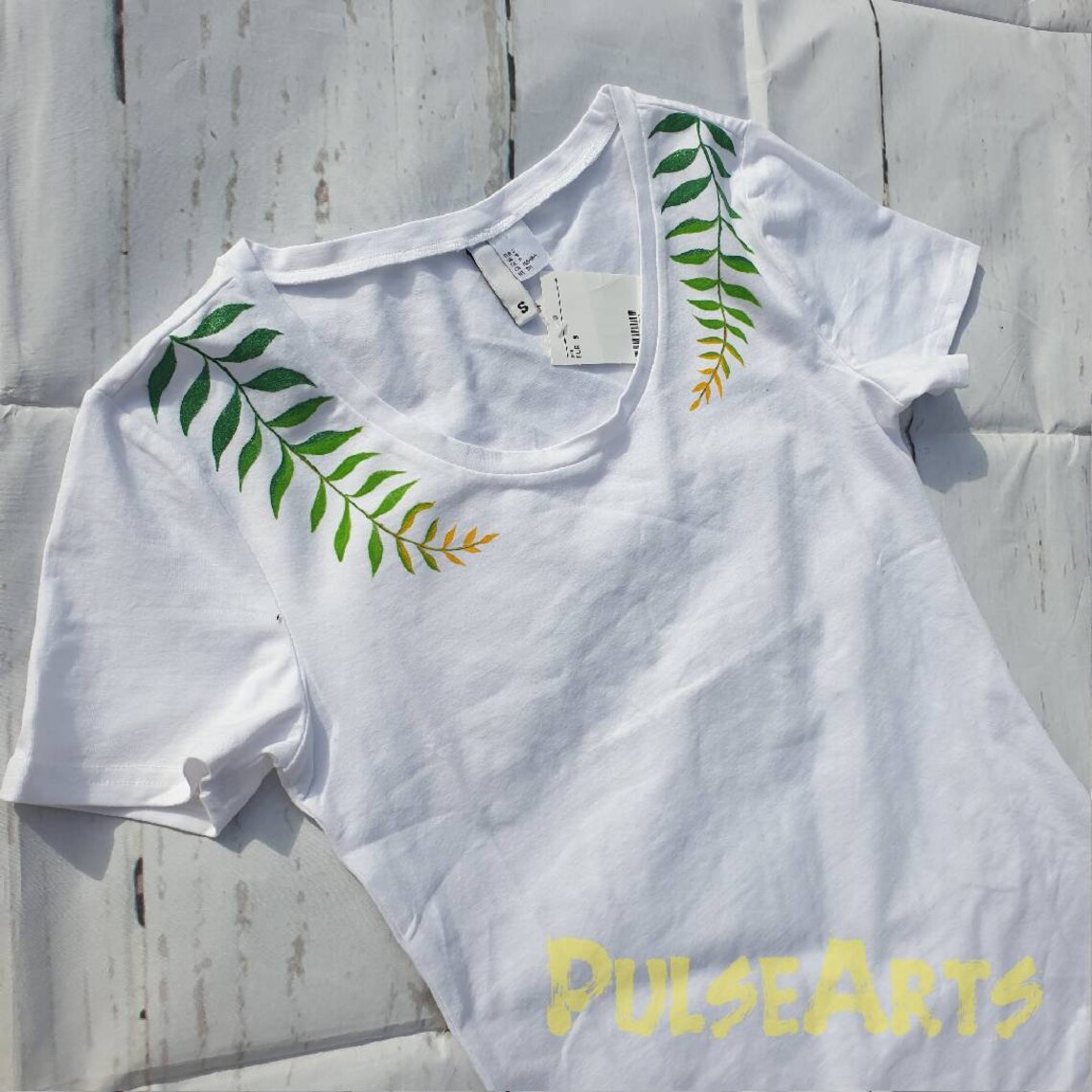 Tropical Painted Tee Hand Painted T-shirt Custom Painted | Etsy