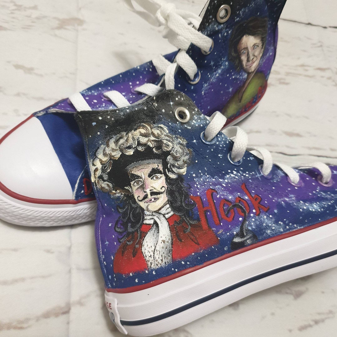 Custom Painted Trainers Converse Movie Characters Cartoons Music Band ...