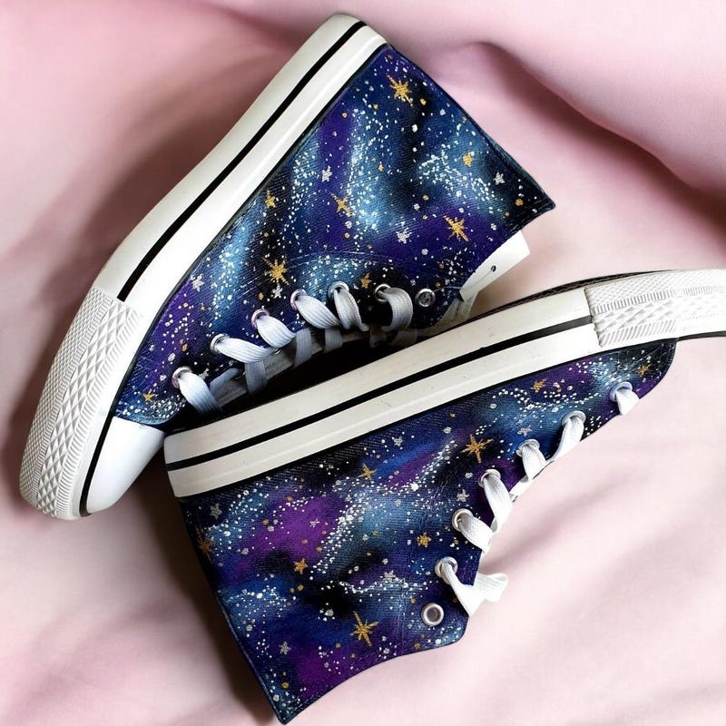 Galaxy Converse - Etsy