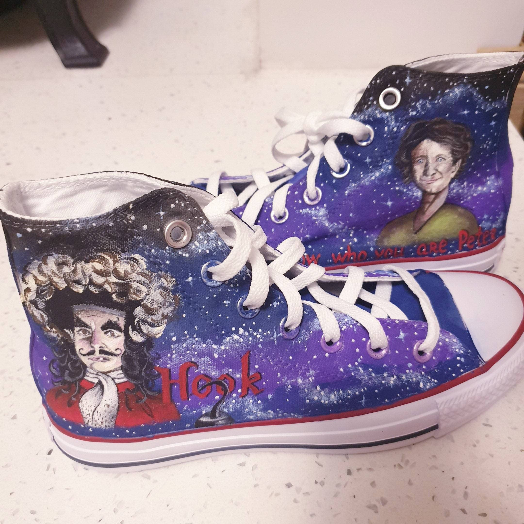 Custom Painted Trainers Converse Movie Characters Cartoons - Etsy UK