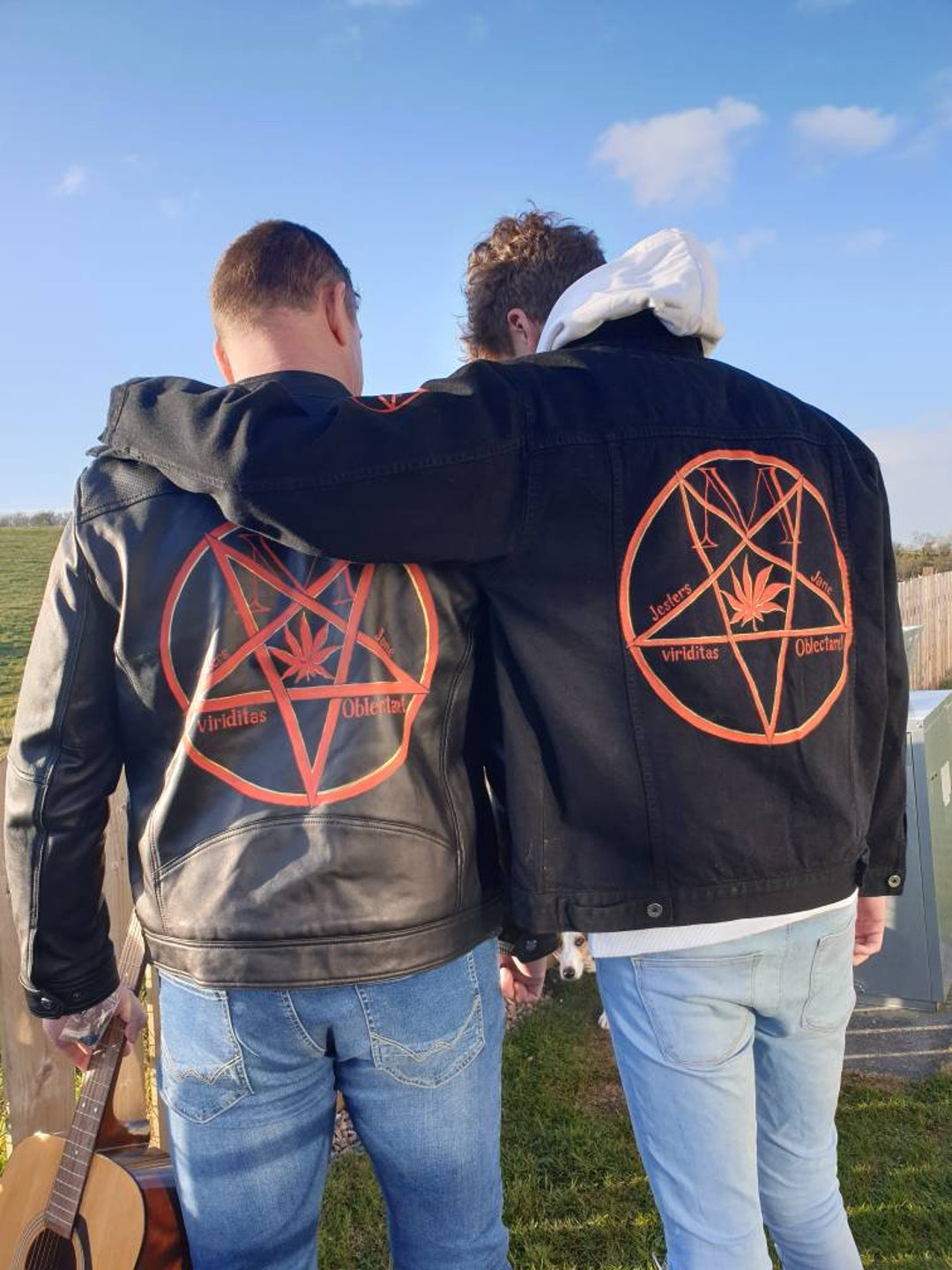Leather Custom Jacket for Man, Metal Band Personalised Jacket, Hand ...