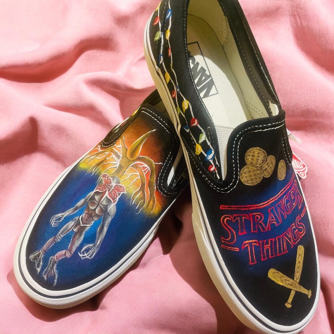 Custom Painted Trainers Vans Movie Characters Cartoons Music Band ...