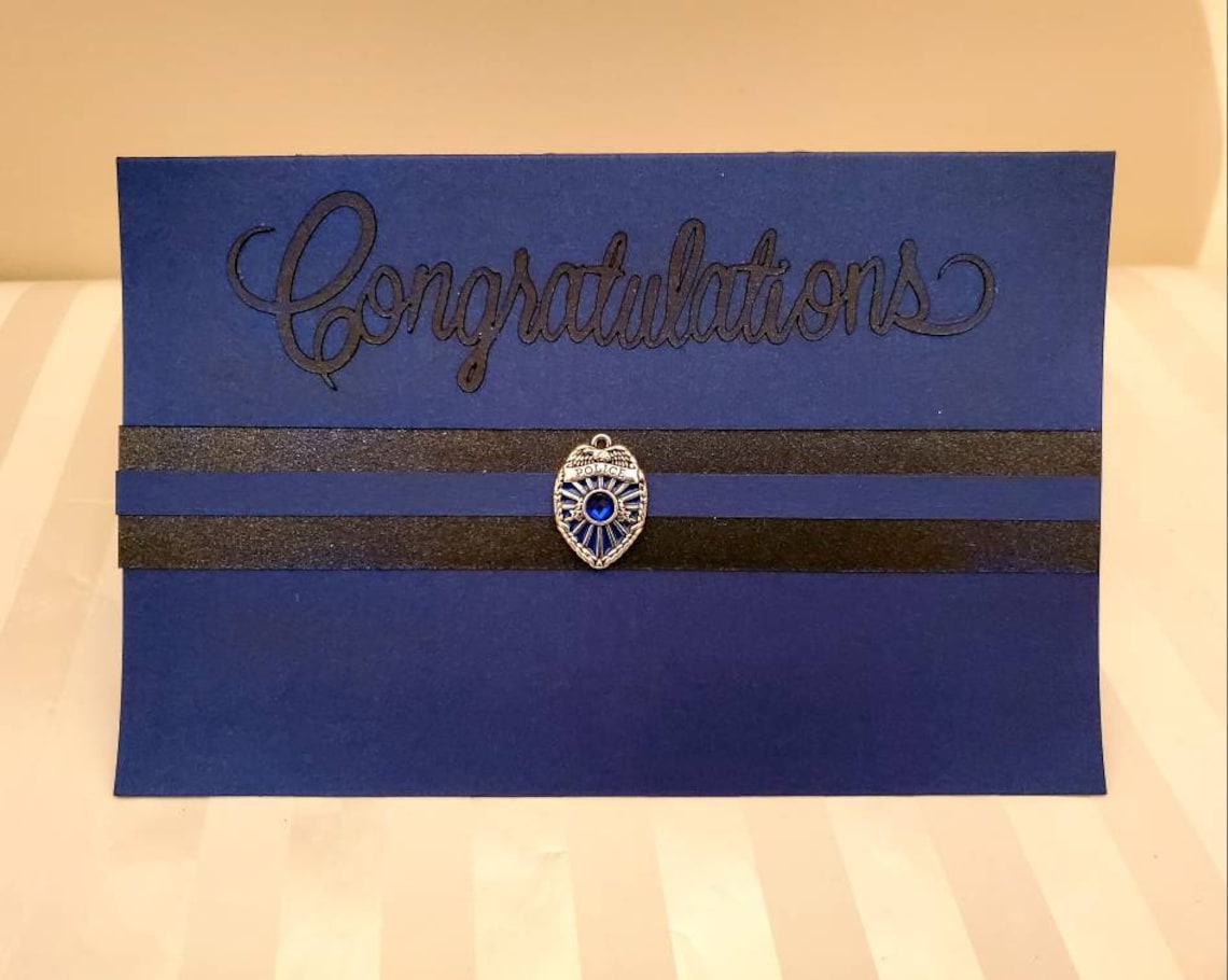 Police Officer Congratulations Card | Etsy
